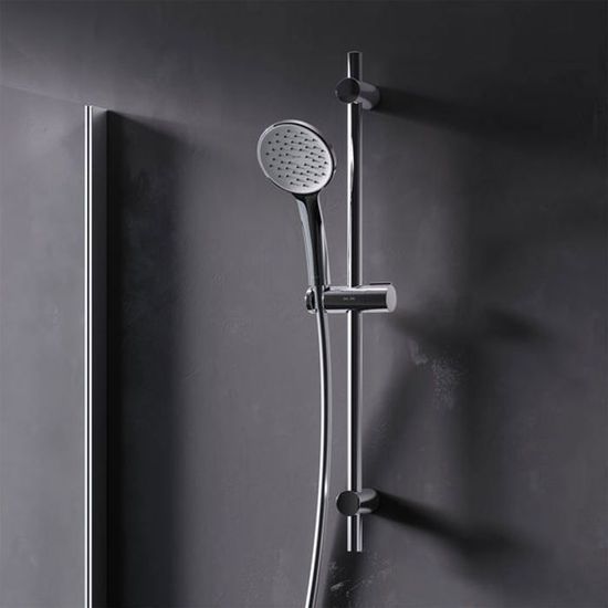 Set de douche 1 jet, flexible et barre, Chromé F01TA000 Hit AM.PM ...