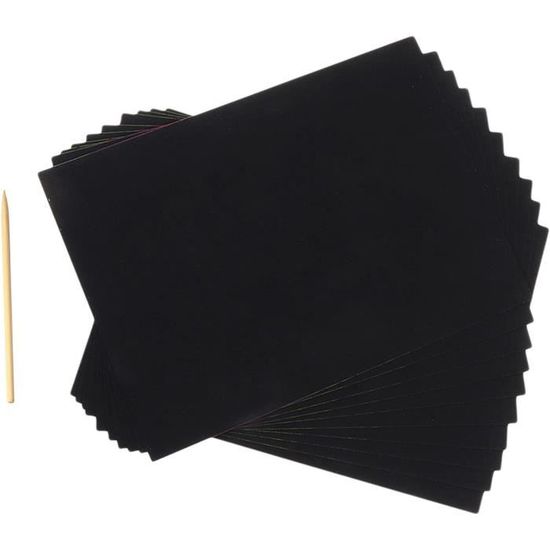 10 Feuilles A4 Papier Scratch avec écriture Peinture Dessin [365 ...