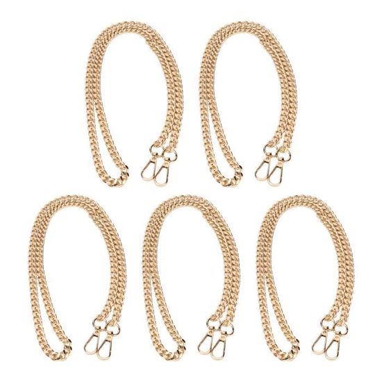 Fdit Chaîne gourmette en fer 5pcs chaînes gourmettes en métal 3.28ft ...
