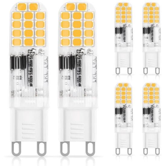 Ampoule Led G9,Lampe Blanc Chaud 2700K,Non Dimmable,2W Remplacement Pour Halogène 20-25W,Mini ...