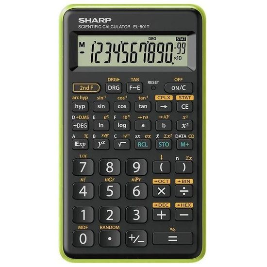 SHARP EL501TBGR Scientific Calculator - Cdiscount Beaux-Arts et Loisirs ...