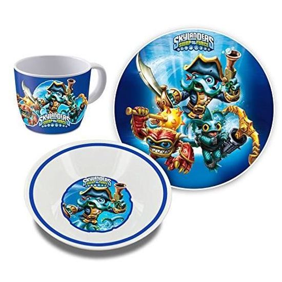 SKYLANDERS - Set de déjeuner : une assiette plate , une assiette creuse ...