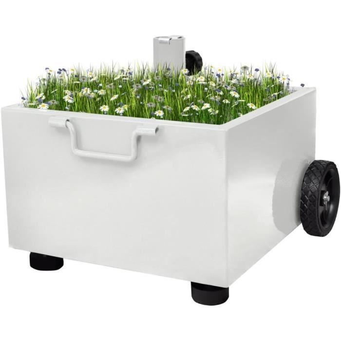 Pied Parasol Pot Fleurs [473] - Cdiscount Jardin