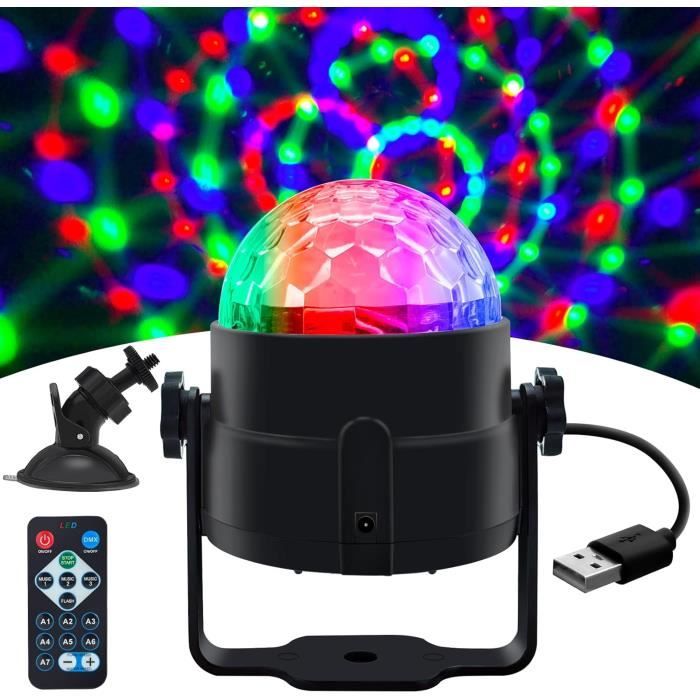 Boule Disco, 360° Rotation Boule a Facette,3 Modes de Musique Boules à ...