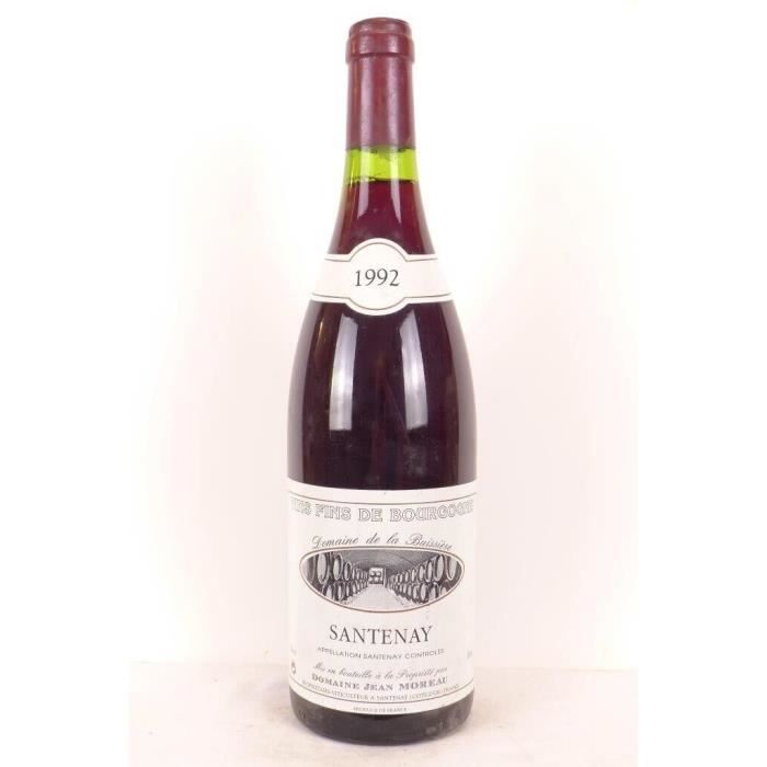 Santenay domaine jean moreau rouge 1992 - bourgogne - La cave Cdiscount