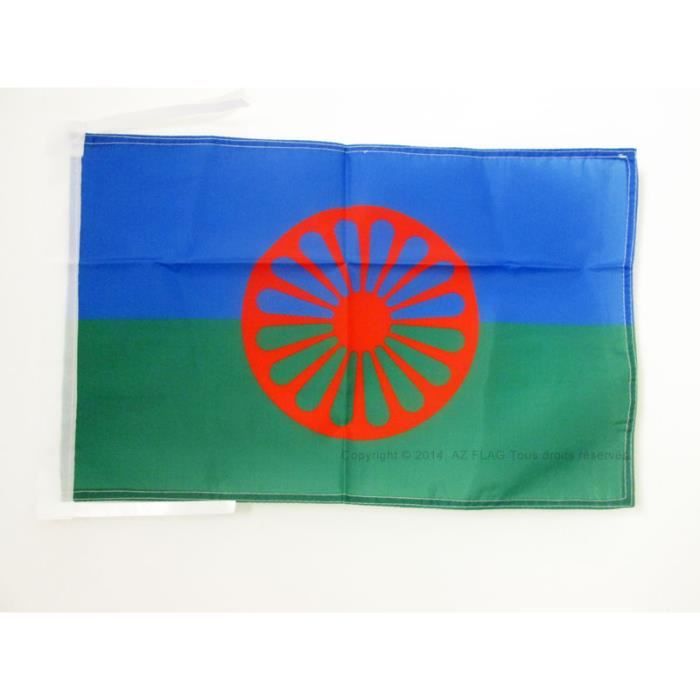 Drapeau Gypsi 45x30cm - Rom - Tzigane – gitan - voyageur Haute qualité ...