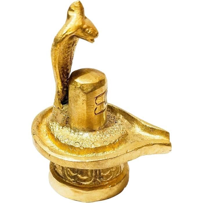 Statue Shiva Lingam En Laiton Avec Serpent De 6 Cm De Petite Taille ...