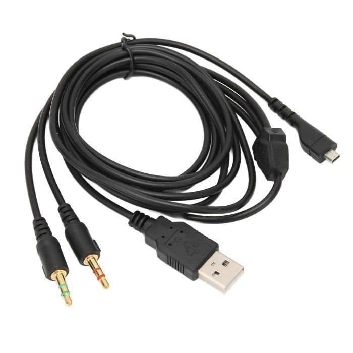 Câble audio pour casque - FDIT - SteelSeries Arctis - 2 m - Prise USB ...