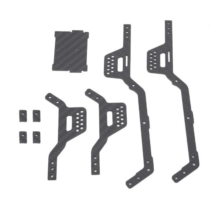 FYDUN poutre de cadre RC 1/18 Poutre de Cadre de Châssis RC en Fibre de Carbone avec gravité ...