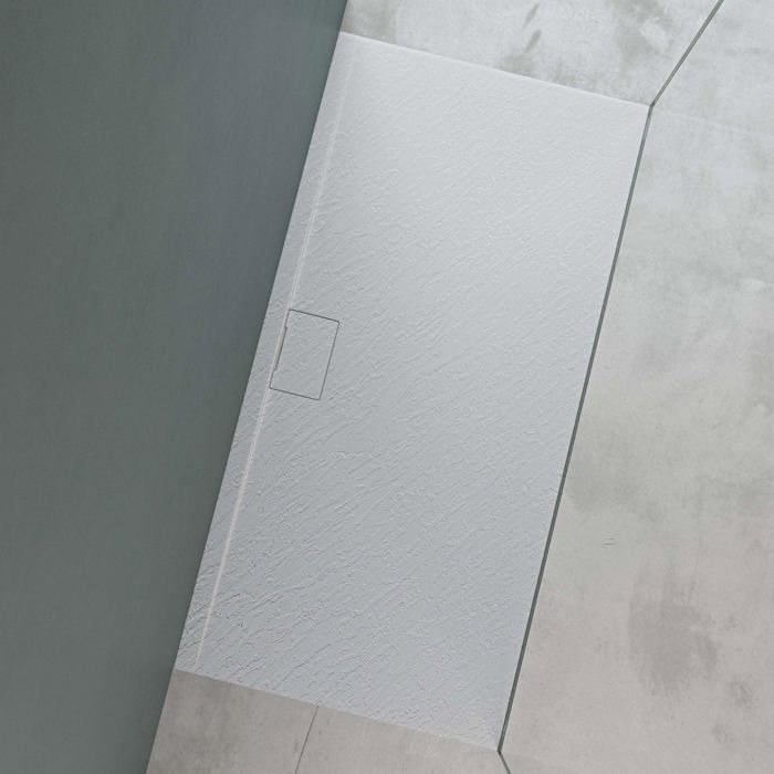 Mai & Mai® Receveur de Douche Bac à Douche Blanc en Résine Marbre ...