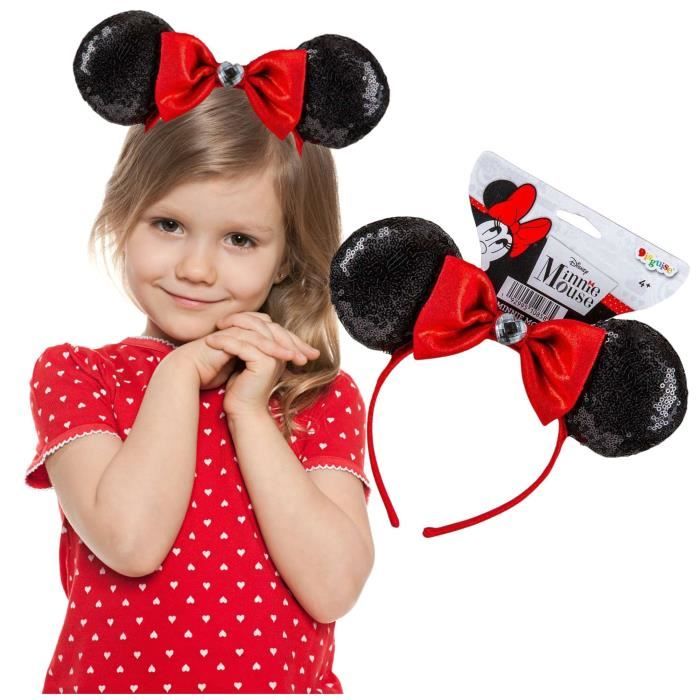 Costume Disney Minnie Mouse - DISGUISE - Bandeau à paillettes avec nœud ...