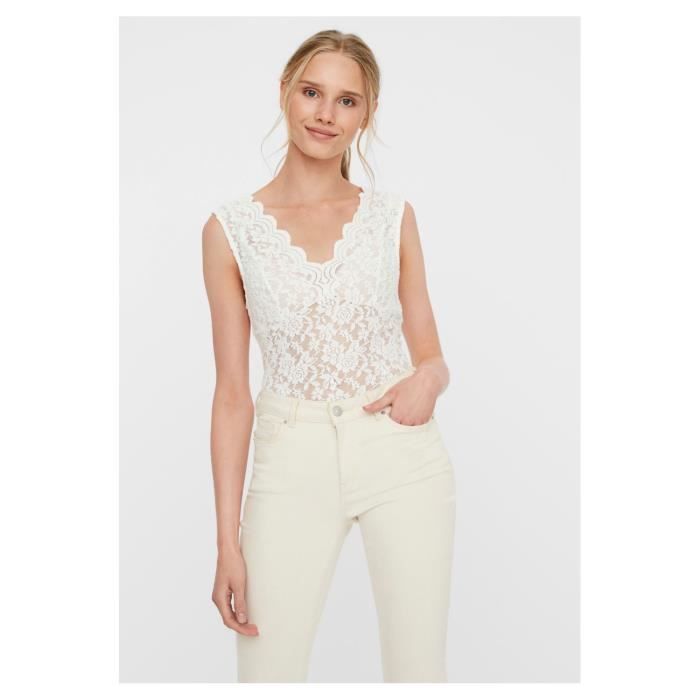 Body en dentelles Blanc Femme Blanc - Cdiscount Prêt-à-Porter