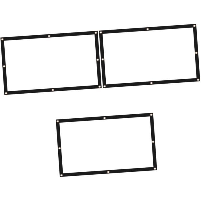 3 Pièces Écran De Projection Toile De Projection Écran Projection Écran ...