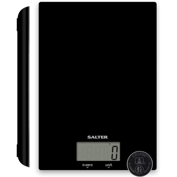 Salter 1170 BK Balance de Cuisine Numérique Ultra-Fin, Plateforme en ...