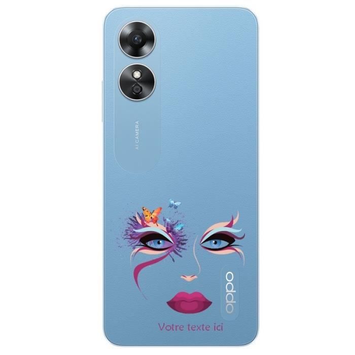 Coque Oppo A17 visage makeup personnalise - Cdiscount Téléphonie