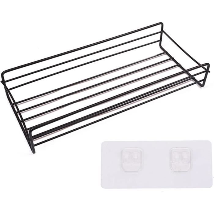 Etagere Douche Noir-Blanc Support Douche Auto-Adhésif Etagere Salle De ...