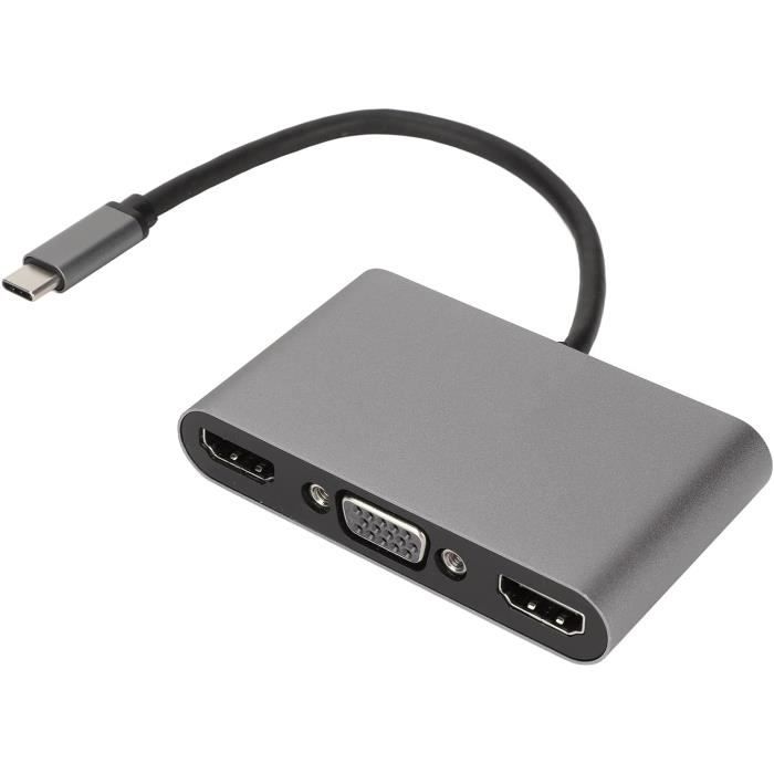 Hub Usb C 5 Ports, Adaptateur Multiport De Hub Usb C 5 En 1, Type C ...