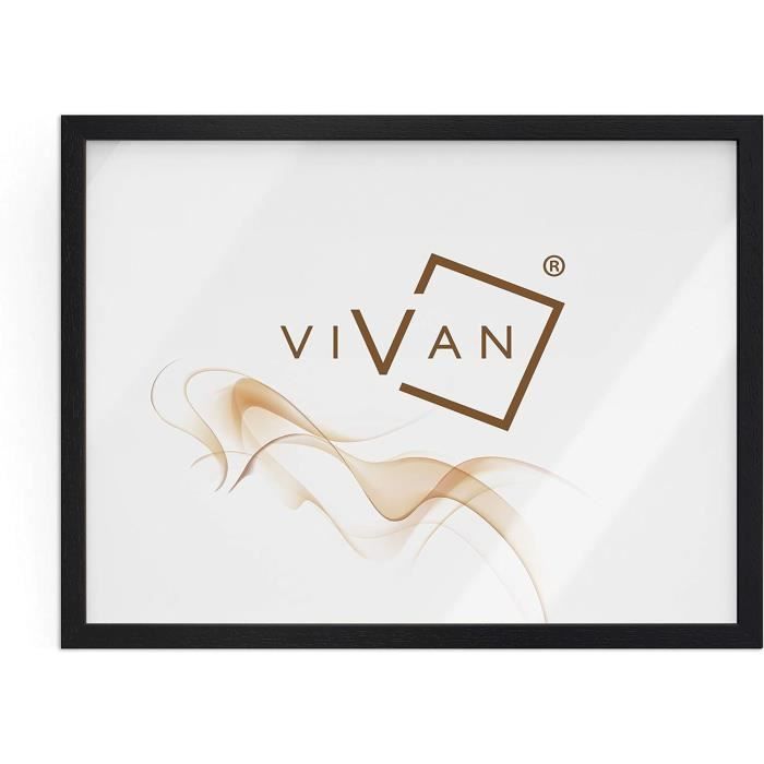 Cadre En Bois, Noir Mat, Format Image 50 X 70 Cm[J297] - Cdiscount Maison