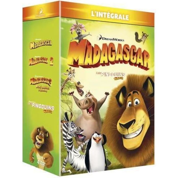 Universal Pictures Coffret 100% Madagascar Lintégrale des 4 films DVD ...