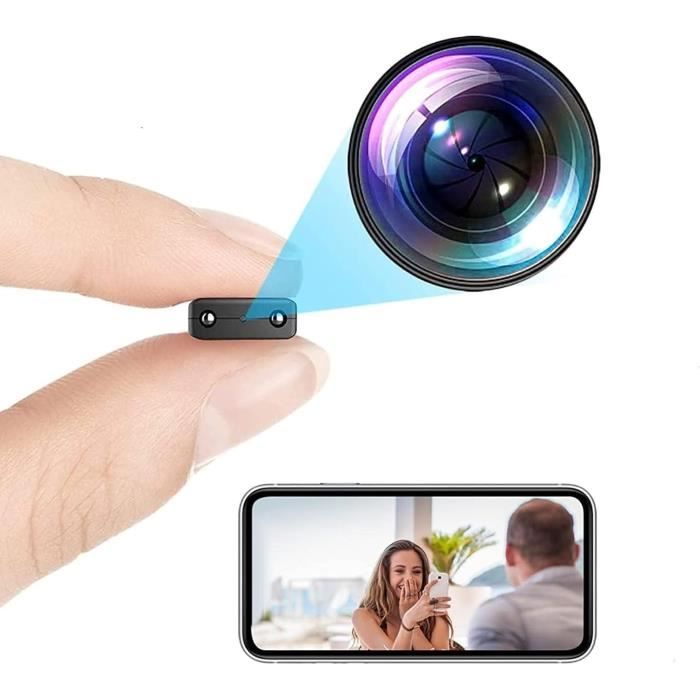 Mini Caméra Cachée WiFi, Micro-Caméra de sécurité Portable HD 1080P ...
