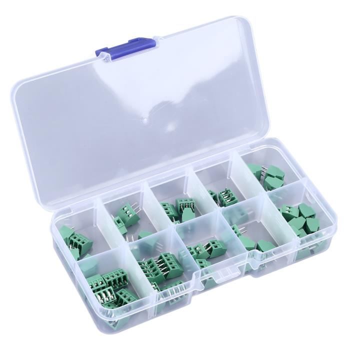 Connecteur de Borne à Vis - YOSOO - Kit de 50 - Pas de 2,54mm ...