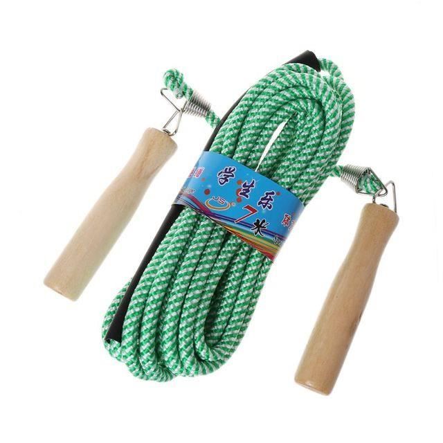 CORDE A SAUTER,7M--Saut à la corde avec poignée en bois, corde en Nylon ...