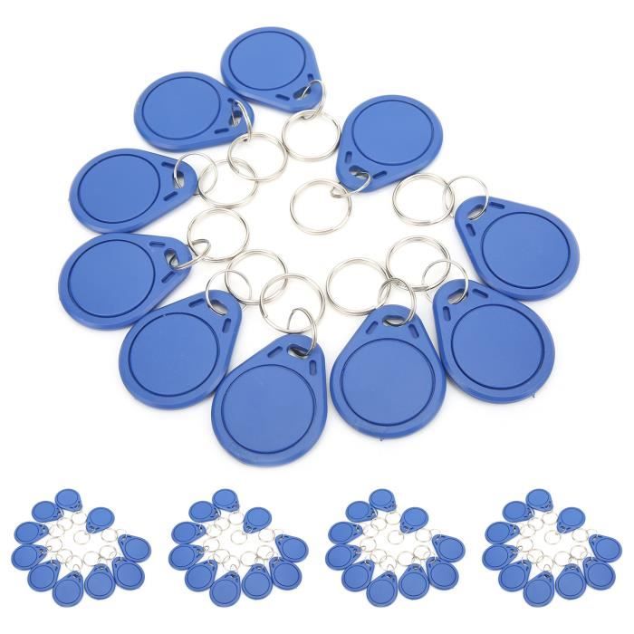 Cikonielf Étiquette de clé IC 50PCS IC-UID Card Token Tag Key Chain 13 ...