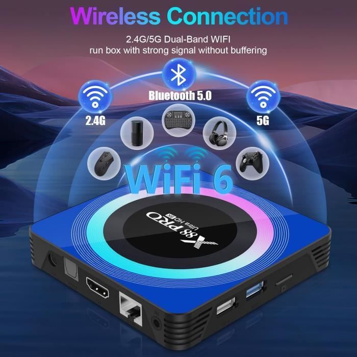 Boîtier IPTV - PRUMYA - X88PRO - Android 13.0 - 4GB RAM - 32GB ROM - HD ...