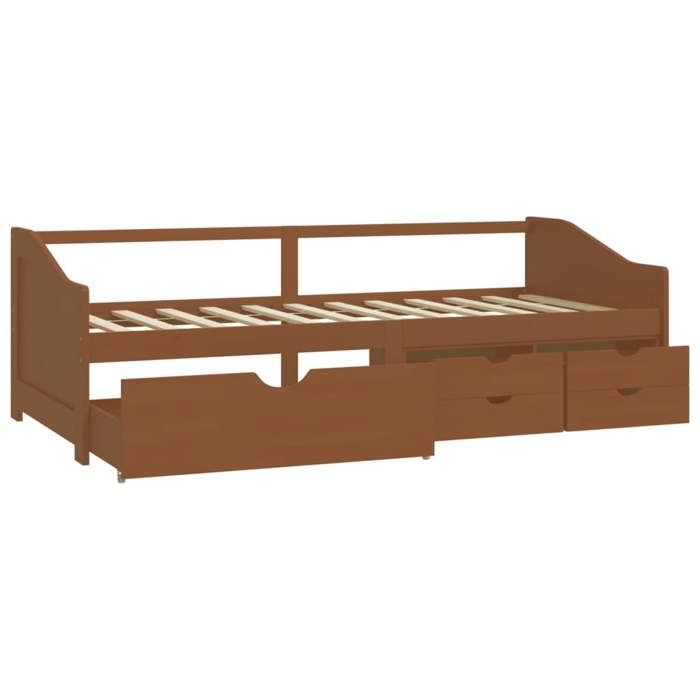Lit de repos 3 places sans matelas - Bonne Nuit - Bois de pin massif ...