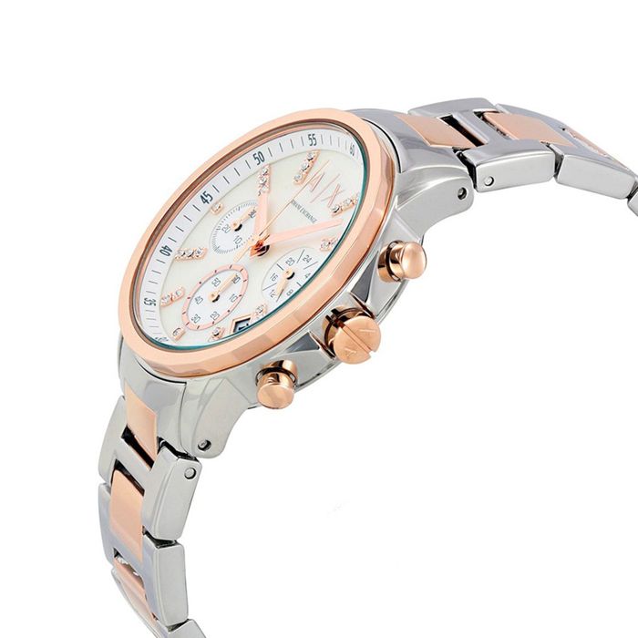 Armani Exchange CHRONOGRAPH AX4331 Chronographe pour femmes Avec des Zircons Achat vente montre Cdiscount