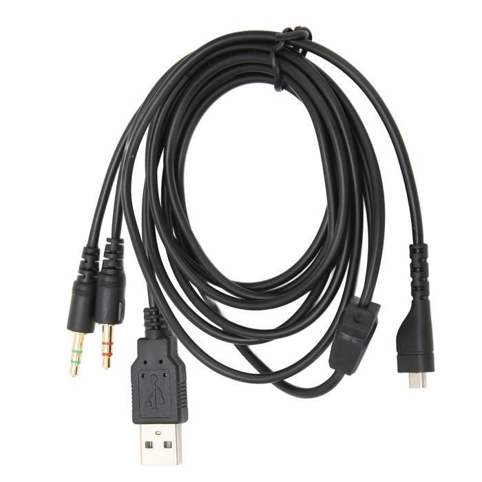 Câble audio pour casque - FDIT - SteelSeries Arctis - 2 m - Prise USB ...