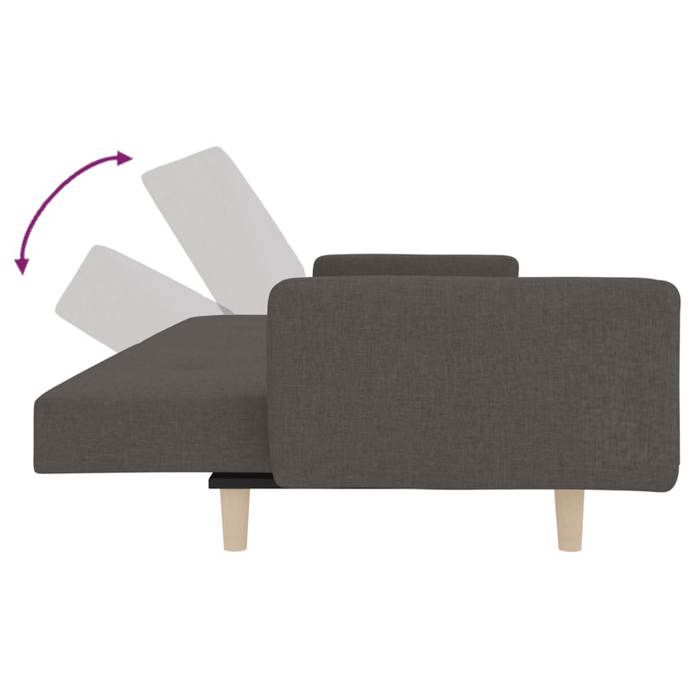 BEST-HOME Canapé Lit Convertible 2 Places - design flexible - à 2 ...