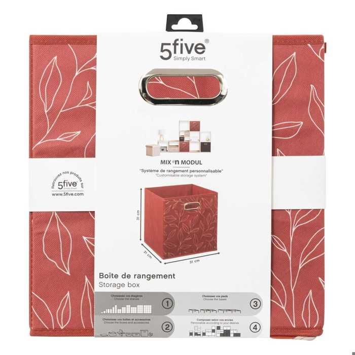Five Simply Smart - Lot de 6 boites de rangement en tissu Minimalist ...