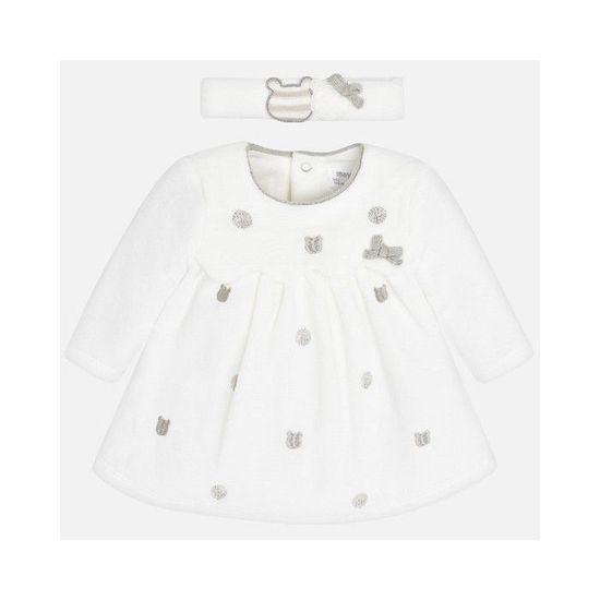 Mayoral Robe avec serre tete ecru Beige - Cdiscount Prêt-à-Porter