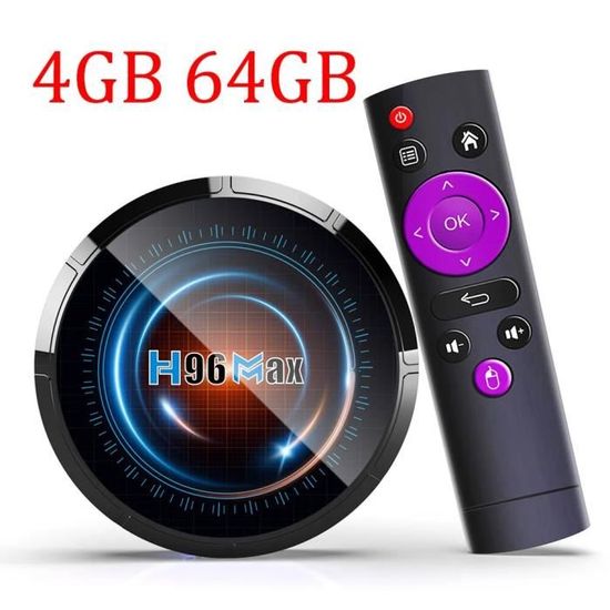 Box Android TV - LEMFO - H96MAX H618 - Quad Core - WiFi 6 - 6K - 32 Go/64 Go - Cdiscount TV Son ...