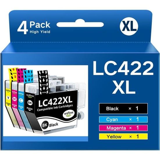 Lc422Xl Pigment Cartouche Compatible Avec Brother Lc422 Xl Lc422Xl Pour ...