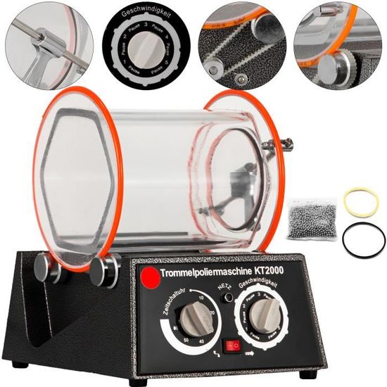 Polisseuse à bijoux rotative - VEVOR - 5 Kg - Modèle : KT-2000 - Cdiscount Beaux-Arts et Loisirs ...