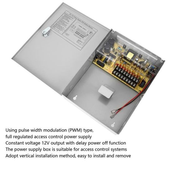 Boîtier d'alimentation - YOSOO - UPS 12V 10A 9Ch - PWM - Installation ...