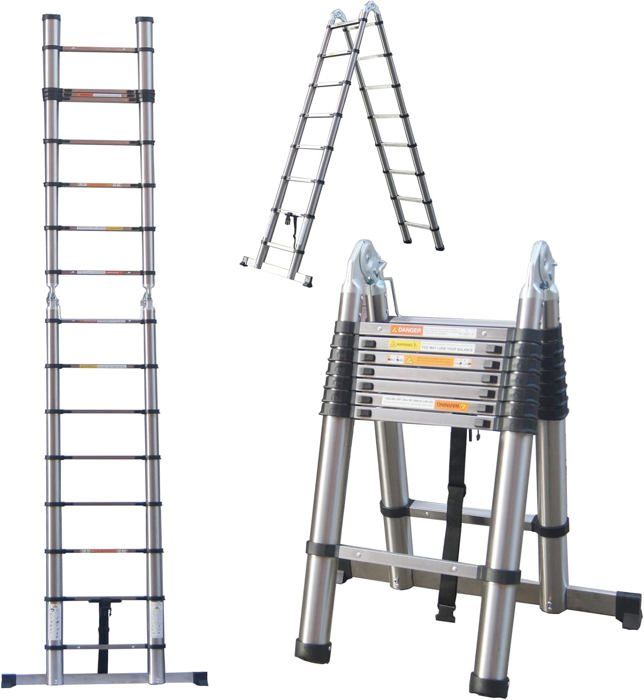5 M, Échelle Pliante. échelle télescopique - 5 m - échelle coulissante - Multifonction ...
