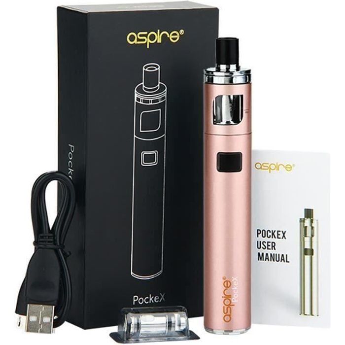 Aspire PockeX Pocket AIO Kit 1500mAh Cigarette électronique, Rose ...