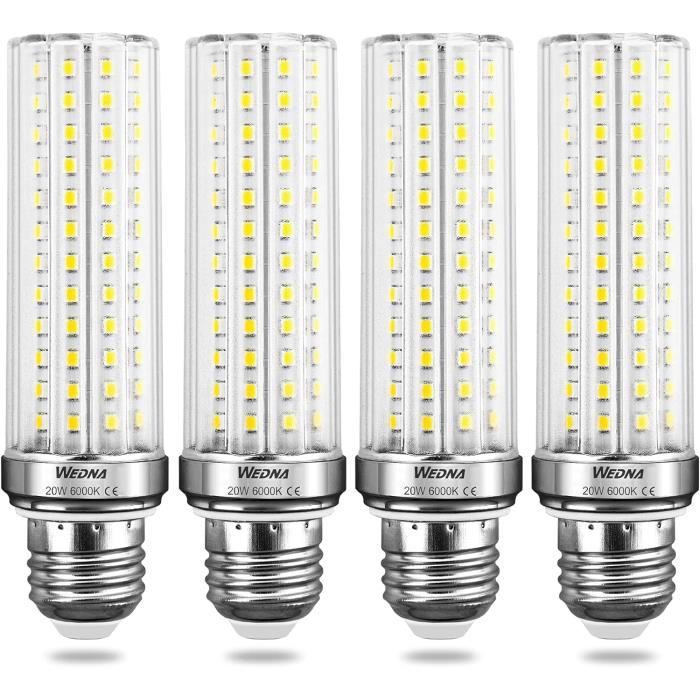 Ampoules Led E27 20W, Blanc Froid 6000K, Équivalent 150W Ampoule Incandescente, Ampoules De Maïs ...