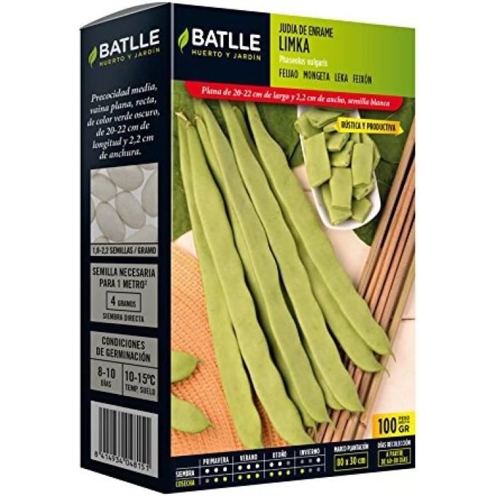 Horticoles de Batlle - Haricot nain Limka (100g).[Y780] - Cdiscount Jardin