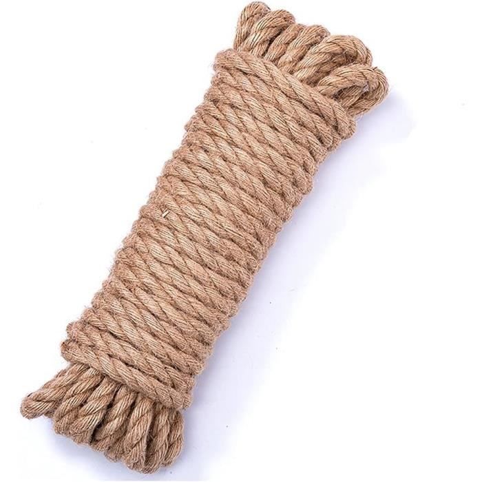 Corde de Jute Naturelle en Toile de Jute 12mm - Ficelle Corde en ...