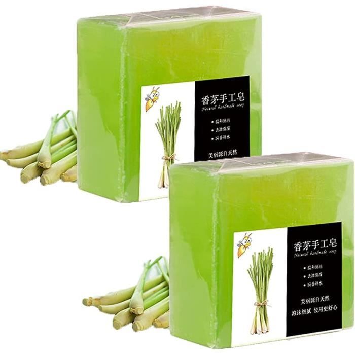 2pcs Savon à La Citronnelle,Pain De Savon à La Citronnelle,Must Have ...