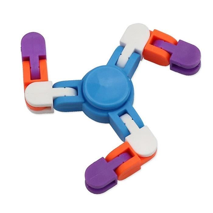 Hand spinner,Pistes farfelues Snap Click Sensory Fidget Toy Anxiété ...
