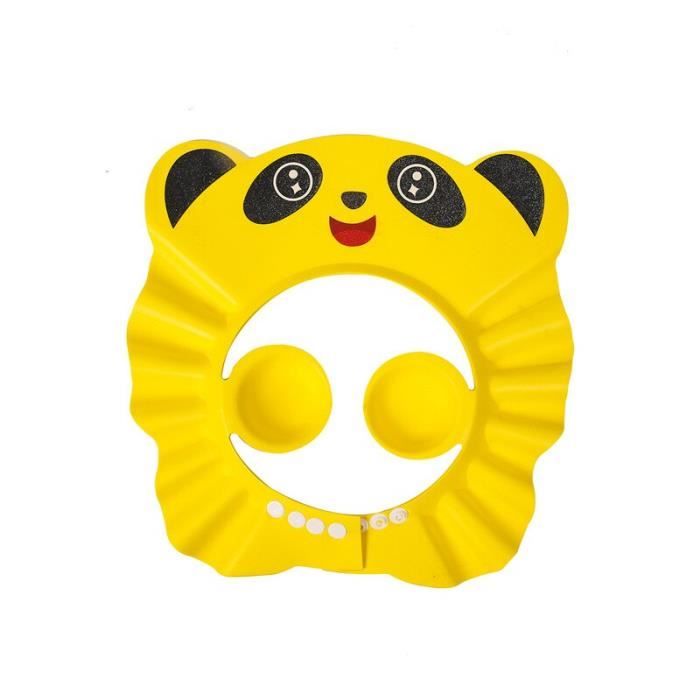 Bonnet de shampoing pour enfants - Couleur panda jaune - Motif Animal ...