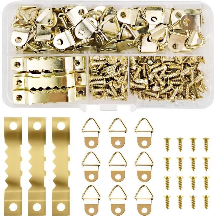 250 Pièces Accroche Tableau Attache Cadre Mural Crochet Tableau Attache Tableau Fixation Tableau ...