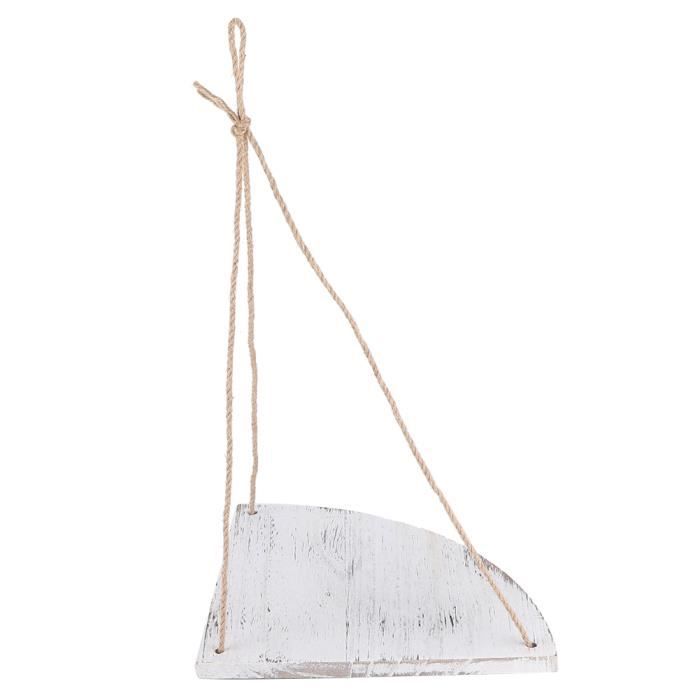 Cikonielf Corner Shelf, Wooden Display Shelf Hanging Corner Shelf ...