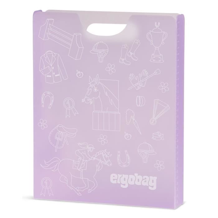 Ergobag Folder Box With Carrying Handle Horses [199269] - boîte à brochures conferencier ...