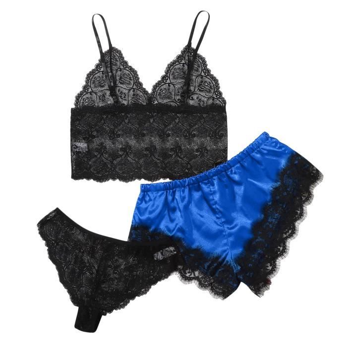 Brassiere De Femmes V Neck Cils De Ntelle Sexy Tache Camisole Pyjama